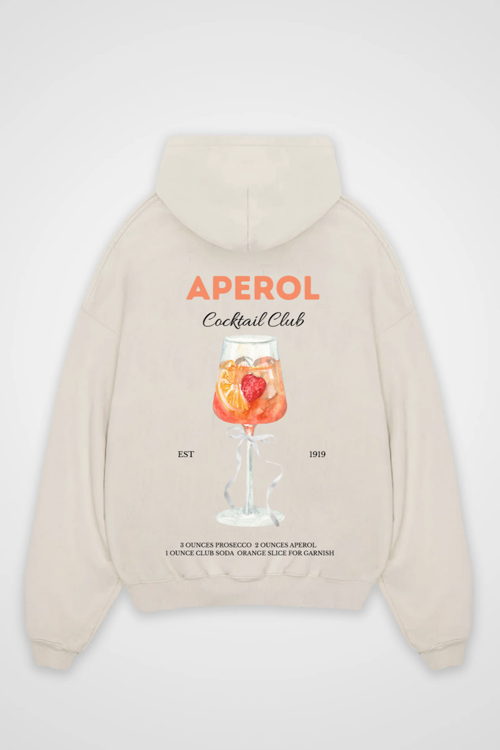 Aperol Cocktail Club Oversized Hoodie – Sipping Culture